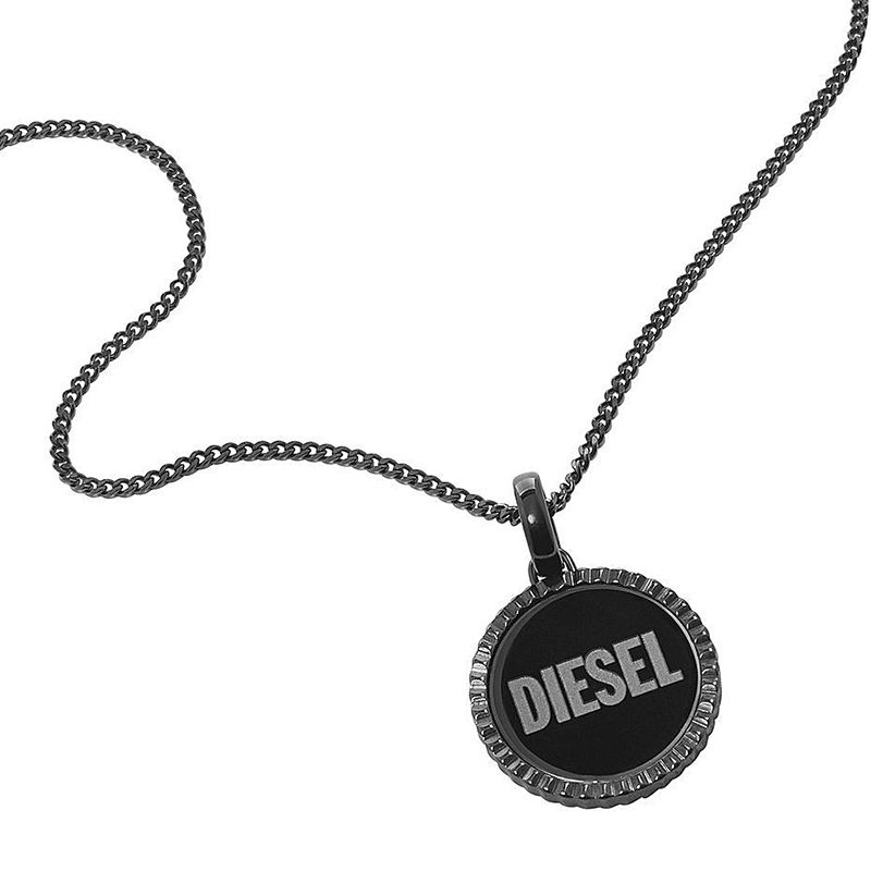 Collier homme diesel acier noir - colliers-homme - edora