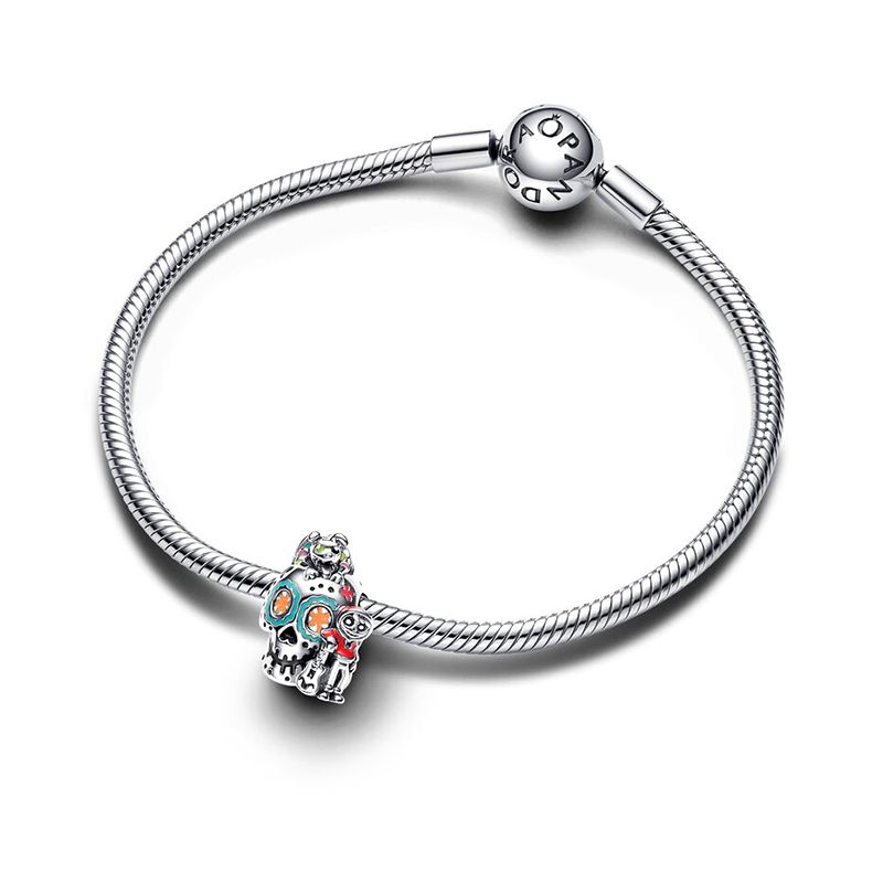 Charm femme pandora disney pixar coco crÂne miguel & dante argent 925/ ...